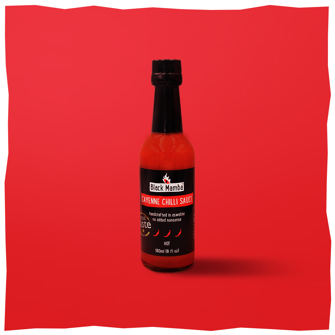 Cayenne Chilli Sauce (180ml) – Black Mamba Chilli